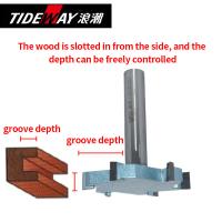 China 4Flute To 6Flute Tideway Router Bits 6.35mm T Slot Router Bits For Woodworking for sale