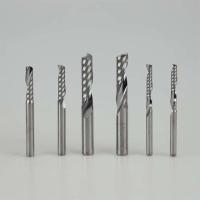 China 5A Single Edge Milling Cutter Acrylic PVC Material Cutting and Milling Cutter Carbide Spiral End Milling Cutter for sale