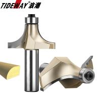 China 55HRC Pro Tech Tct Router Bits Half Round TiAIN Double Flute Router Bit for sale
