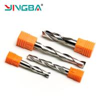 China YINGBA CNC Router Bit Two Flute Spiral Bits Carbide End Mill for Acrylic PVCYingwood CNC Tool Engraving Bit Upcut Milling Cutter for sale
