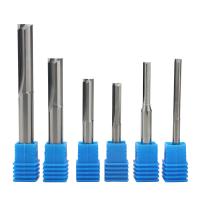 China High Speed Steel DLc Coating 2 Flute Straight Edge Router Bits for Wood CNc Straight Engraving Cutters Carbide Endmills Tools for sale