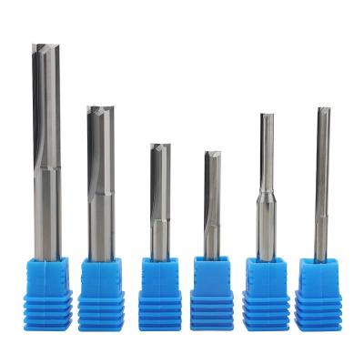 China High Speed Steel DLc Coating 2 Flute Straight Edge Router Bits for Wood CNc Straight Engraving Cutters Carbide Endmills Tools for sale