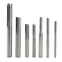 China High Speed Steel DLc Coating 2 Flute Straight Edge Router Bits for Wood CNc Straight Engraving Cutters Carbide Endmills Tools for sale