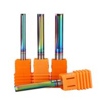 China YingBa Custom Coated 2-Flute Straight Wood Bit Carbide End Milling Cutter for Wood Carving OEM Supported for sale