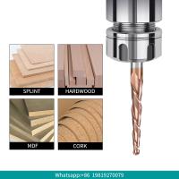 China YingBa Wholesale Price 8mm CNC Wood Router Bit Diamond 2Flute Spiral Tapered Ball Nose End Mil Milling CNC Cutter  for Wood MDF for sale