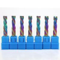 China YINGBA Customized Solid Carbide 2F Compression CNC Bit DLC Coated up Down Cut End Mill Two Flutes Spiral End Mill for Hard Wood for sale