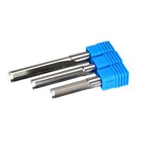 China YingBa Carbide Double Flutes 3.175mm/6mm/8mm CNC Wood Cut Bit Straight Groove Flat Endmill Milling Cutter Bit for Wood Cutting for sale