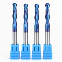 China Chinese Manufacture ISO Standard Tungsten Carbide 2-Flute Ball Nose CNC Router Bit Tin-Coated End Mill ODM OEM Customization for sale