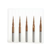 China 55 Degree Wolfram Steel CNC Router Bits Customizable OEM Spherical Milling Cutter Metal Alloy Tapered Ball Nose End Mill for sale