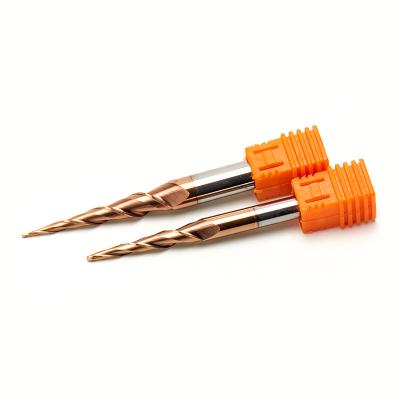 China Carbide Milling Cutter for CNC Machine Wolfram Steel Ball Nose End Milling Cutter Tapper Ballnose  End Mill for sale