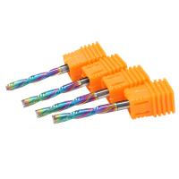 China YINGBA Endmill Carbide Hrc55 2 Flute Down Cut Spiral End Mill Custom Cutting Tool Cnc End Mill Cnc End Mill Router Bits for Wood for sale