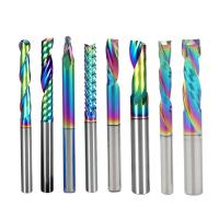 China Manufacturer Hot Sales Cabide End Mill 2Flute Spiral up and Down Cut CNC Bit Composition Router Bits for Wood Woodworking for sale