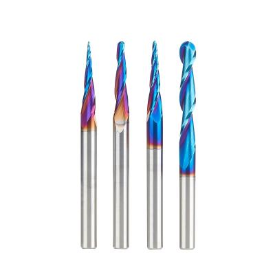 China Factory Solid Carbide Milling Cutter CNC Tools up Down Cut Endmill 2 4 Flute One Flute Ballnose Spiral Router Bit for Acrylic for sale