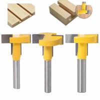 China 1/2'' and 1/4'' T-Slot Milling Cutters 6mm 8mm Shank T-Track Router Bit Straight Edge for Wood Cutter Woodworking Tools for sale
