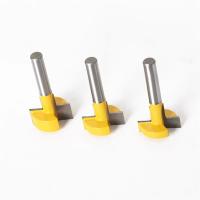 China 1/2'' and 1/4'' T-Slot Milling Cutters 6mm 8mm Shank T-Track Router Bit Straight Edge for Wood Cutter Woodworking Tools for sale