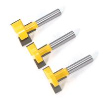 China 1/2'' and 1/4'' T-Slot Milling Cutters 6mm 8mm Shank T-Track Router Bit Straight Edge for Wood Cutter Woodworking Tools for sale
