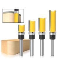 China Milling Cutter  1/4 Handle Trimming Knife Shank  Top Bearing Flush Trim Wood Trimmer Cutter Carpenter for sale