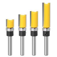 China Milling Cutter  1/4 Handle Trimming Knife Shank  Top Bearing Flush Trim Wood Trimmer Cutter Carpenter for sale