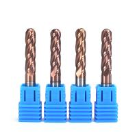 China CNC Solid Carbide Square Ball Nose Milling Cutters Rough End Mill Nano Coating Stainless Steel Cutting Tools-ODM OEM Customized for sale