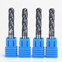 China 4F Ball Nose End Milling Cutter Diamond CNC Router Bit Tungsten Steel Milling Cutters Coating Options Altin Tin ODM for sale