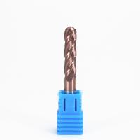 China 4F Ball Nose End Milling Cutter Diamond CNC Router Bit Tungsten Steel Milling Cutters Coating Options Altin Tin ODM for sale