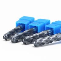 China 4F Ball Nose End Milling Cutter Diamond CNC Router Bit Tungsten Steel Milling Cutters Coating Options Altin Tin ODM for sale