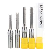 China YingBa High Quality Router Bits Solid Carbide  Three Flutes TCT Straight Bits Milling Cutter for Wood  Slotting Cutter End Mill for sale
