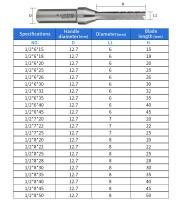China YingBa Durable Solide Carbide TCT Straight Router Bit 3 Flute Straight Milling Cutter Router Bits for Wood Slotting Woodworking for sale