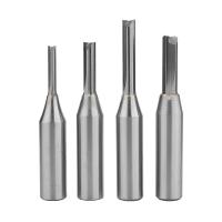 China Wholesale 12mm 2flutes Cnc Carbide Endmill  Cnc Milling Cutter Bit  Z2 Z3 Straight Router  Bits for Wood Working Cutting Tools for sale