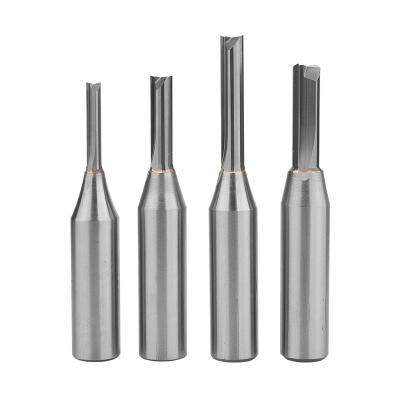 China Wholesale 12mm 2flutes Cnc Carbide Endmill  Cnc Milling Cutter Bit  Z2 Z3 Straight Router  Bits for Wood Working Cutting Tools for sale