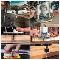 China Hot Selling Carbide 1/4'' 1/2'' Shank Nano Coating up Down Cut Spiral Bit Compression Flush Trim Router Bit Wood With Bearing for sale