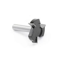 China Black Coating 3-blade T-type Milling Cutter 12mm 1/2 Shank Cleaning Bottom Milling Cutter Woodworking Tools Router Tools for sale