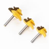 China 1/4'' 6mm 8mmShank Router Bit Milling Cutter Frame Groove Tenon Woodworking Engraving Wood Milling Set Lock Miter Milling Cutter for sale