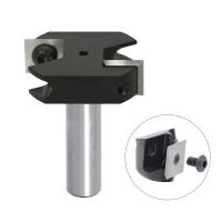 China Replaceable Tungsten Carbide Woodworking High Precision Cnc Hss End Mill 2 Flute Cleaning Bottom Trimming Router Bits for Wood for sale