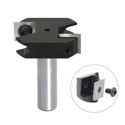 China Replaceable Tungsten Carbide Woodworking High Precision Cnc Hss End Mill 2 Flute Cleaning Bottom Trimming Router Bits for Wood for sale