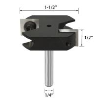 China Replaceable Tungsten Carbide Woodworking High Precision Cnc Hss End Mill 2 Flute Cleaning Bottom Trimming Router Bits for Wood for sale