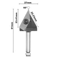 China Customizable 60 Degree Engraving Milling CNC V Type Router Bit Replaceable Carbide Inserts Wood Cutter Tools Abandoned Knives for sale