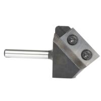 China Durable Abandoned V-Knife 90 Degrees Helical Spiral Cutter Head  Carbide Inserts  1/2  1/4 inch Shank Wood Planer for sale