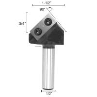 China Durable Abandoned V-Knife 90 Degrees Helical Spiral Cutter Head  Carbide Inserts  1/2  1/4 inch Shank Wood Planer for sale