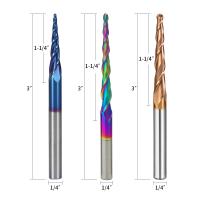 China YingBa High Quality Low Price Customized 1/4 Ball Nose Router Bit Cnc  Mill End Bit Carbide  CNC Engraving Bit for sale