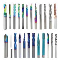 China YingBa Hot Selling HRC55 Taper Ball Nose End Mill Carbide Coated Two Flutes Milling Cutter for CNC Carving Bit Tools for sale