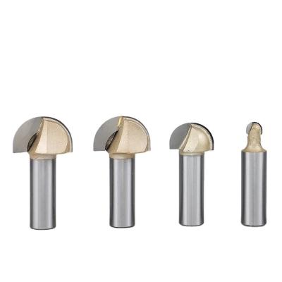 China Tideway  Arden 1/2 1/4 6mm 8mm Shank Carbide CNC Wood Router Engraving Bits Tools Round Bottom Woodworking Cnc Bits for Wood Cut for sale
