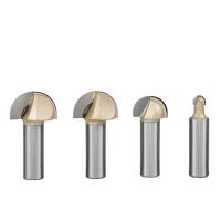 China Tideway  Arden 1/2 1/4 6mm 8mm Shank Carbide CNC Wood Router Engraving Bits Tools Round Bottom Woodworking Cnc Bits for Wood Cut for sale