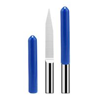 China Solid Carbide Flat Bottom Carving Bits 30/45/60/90 Degree TIP 0.2 Shank 3.175mm 4mm 6mm Tapered Flat V Bit for Wood and Metal for sale