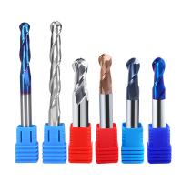 China Customizable ODM CNC 2-Flute End Mill Wood Cutters 5mm Ball Nose Bit Wood Carving Milling Cutters Ball Nose Cutter Carving Bit for sale