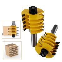 China Fresas Para Madera Finger Woodworking Tool Finger Joint Milling Cutter Box Joint Multi 3 Teeth Router Bit for sale