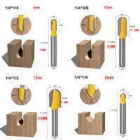 China Customizable 90 Degree V-Groove Nose Groove Router Bit Set Shank Carbide Woodworking Carving Cutting Tool for Lettering OEM for sale