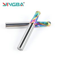 China 65 Degree U-shaped groove Aluminum Milling Cutter 3-edge DlC Colorful Coating Tungsten Steel Milling Cutter for Aluminum Milling for sale