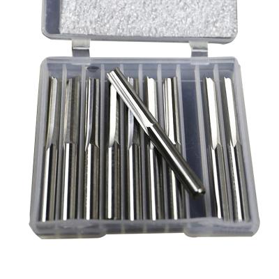 China 3.175mm-6 Double Straight Groove Milling Cutter Solid Carbide Straight Bit with 3 Years Warranty for sale