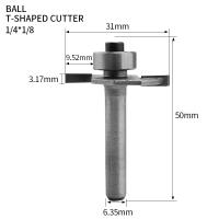 China T-shaped Carbide Ball Turret Bit for Woodworking Soft Ying Solid Wood Cutting Milling Cutters Tin Coated Router Bits ODM OEM for sale